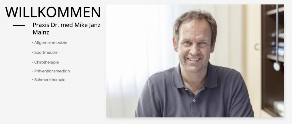 Dr. med. Mike Janz · Allgemeinmedizin · Sportmedizin · Chirotherapie ...